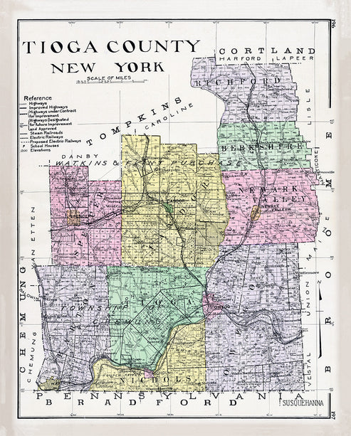 Tioga County, New York Map – Stomping Grounds
